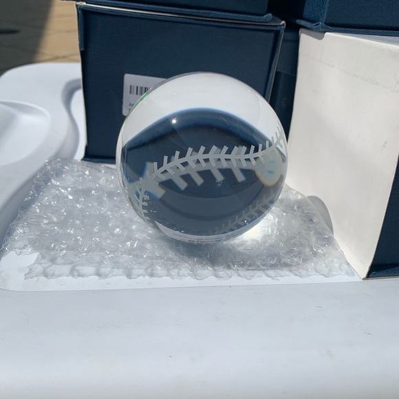 amlong | Accents | Crystal Etched Baseball Paperweight | Poshmark